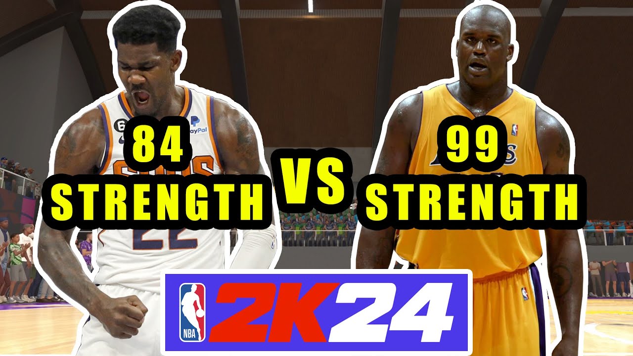 84 vs 99 Strength Centers in NBA 2K24 - 7'0 Demigod Build - Rec Center ...