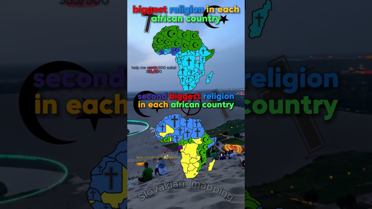 biggest religion in each african country... #mapping #africa #geography ...