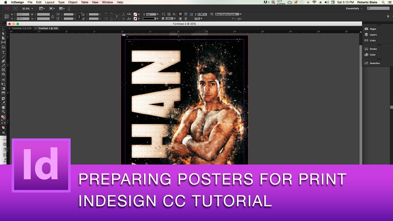 InDesign CC Tutorial How To Prepare Posters for Print - Guapify ...