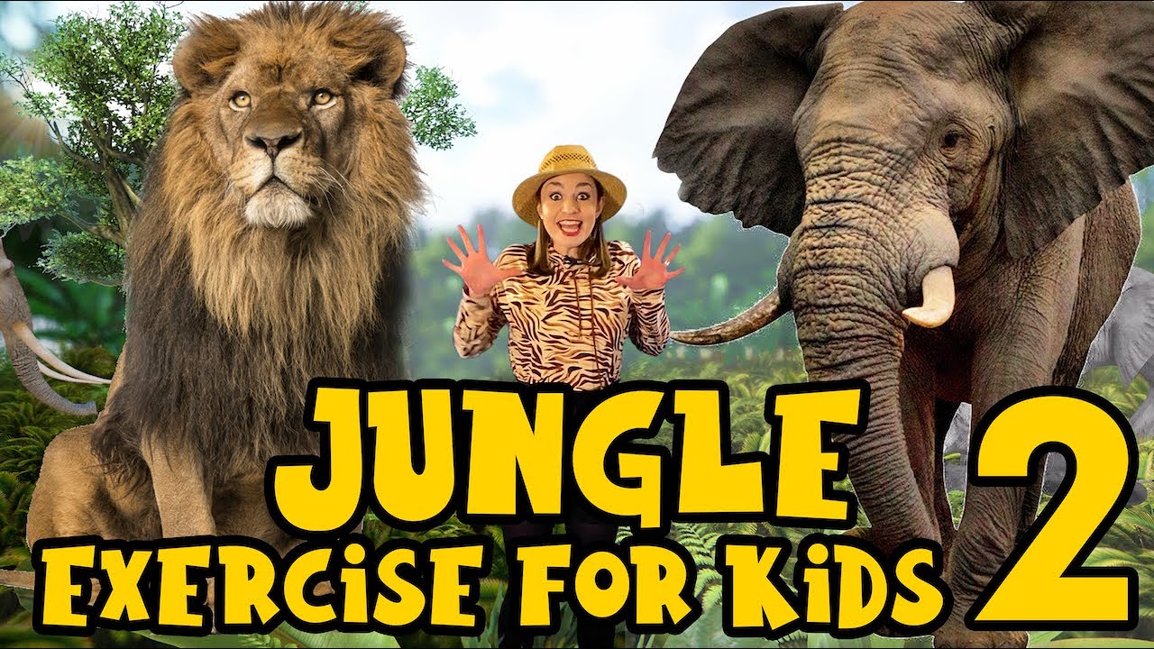 Jungle Exercise for Kids 2 | Learn about Africa and the BIG 5 Animals ...