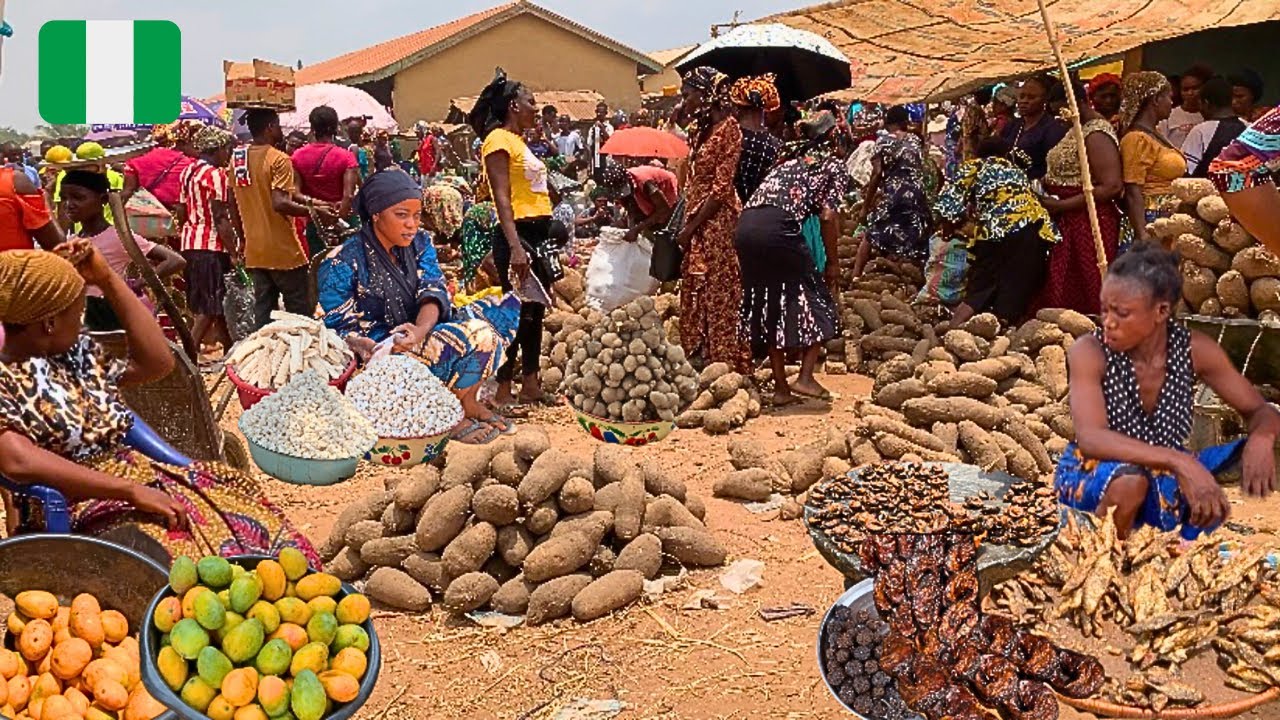 Largest Rural Village Market Day in Ikpayongo Nigeria ?? West Africa ...